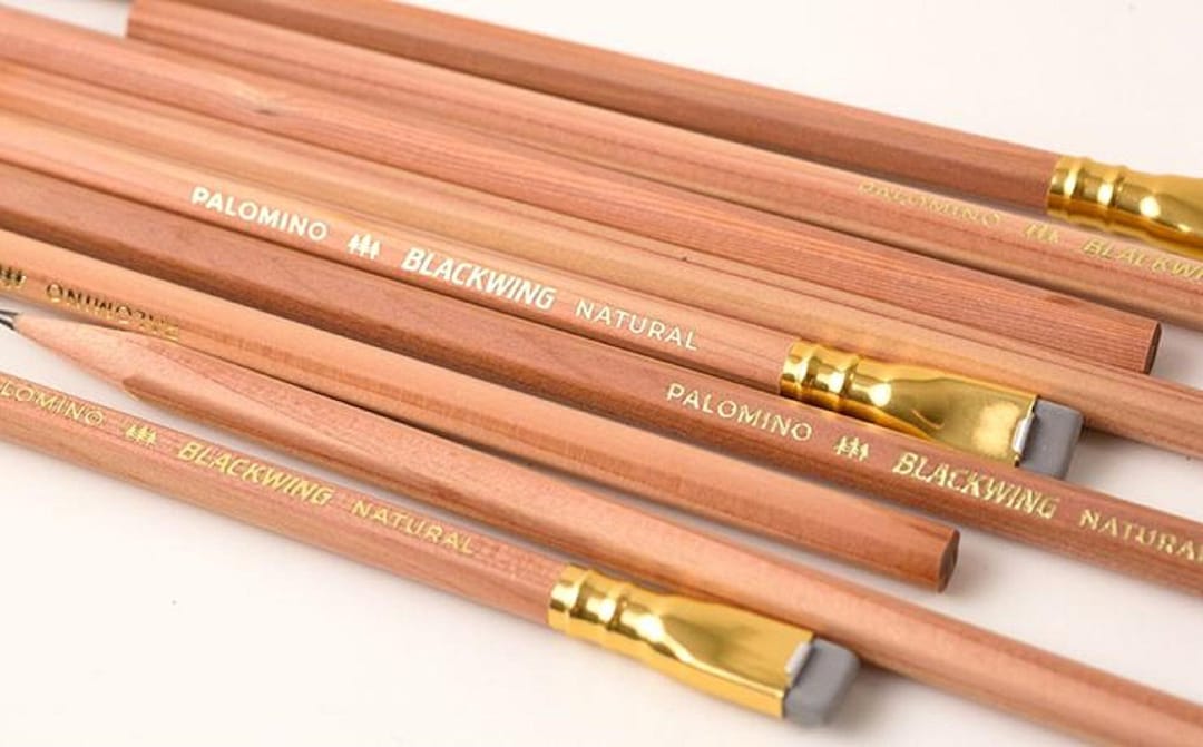 Blackwing Natural Pencils - Clear Matte Wood Barrel With Gray Eraser ...