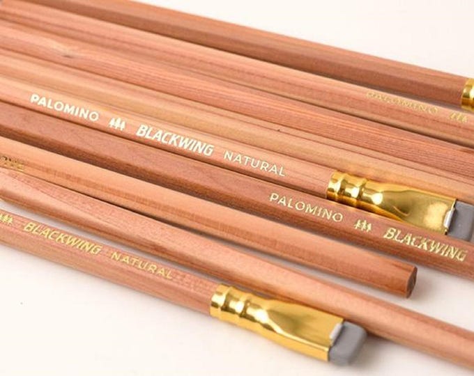 Blackwing Natural Pencils - Clear Matte Wood Barrel With Gray Eraser ...