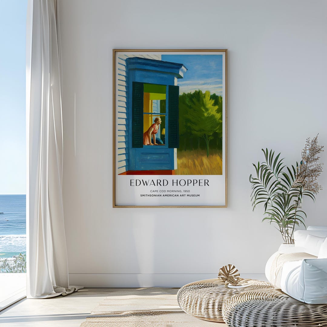 Edward Hopper 'cape Cod Morning' Art Print, Realist Coastal Painting ...