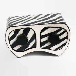 Mini Chest Drawers Zebra Box Zebra Print Zebra Decor Wood Ring Box ...