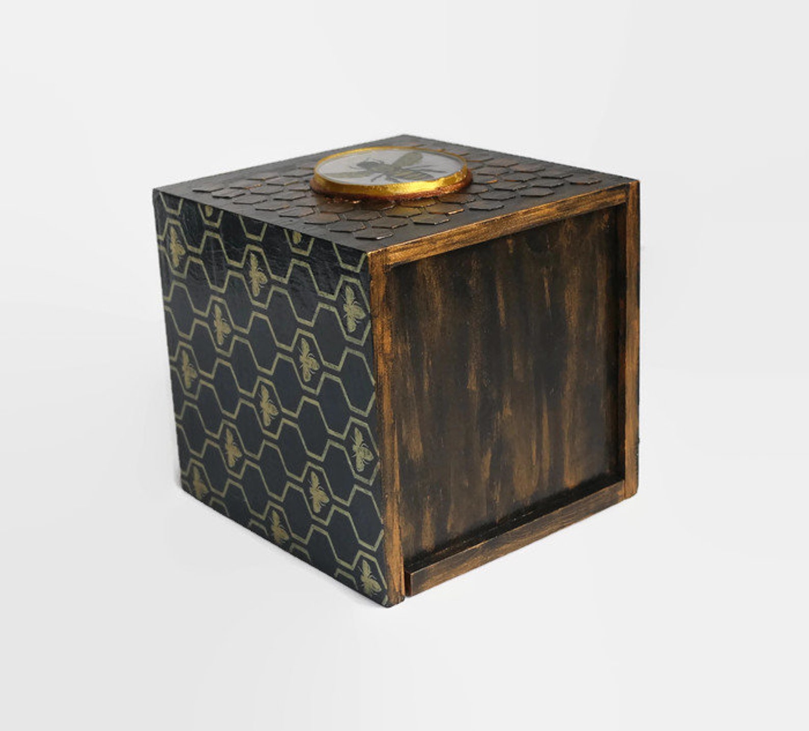 Bee Home Decor Queen Bee Tissue Box Cover Bee Tissue Box Honey | Etsy