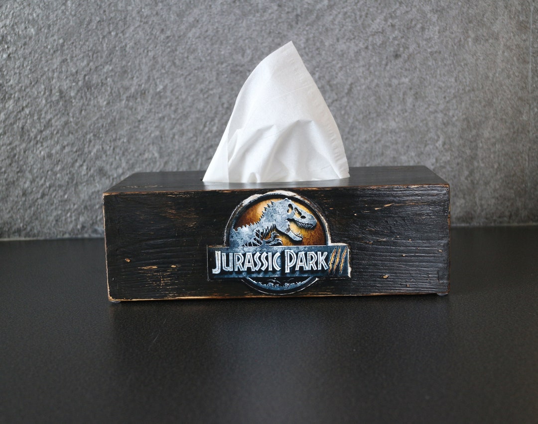 Tissue Box Dinosaur Jurassic Park Rectangular Tissue Box Dinosaures ...