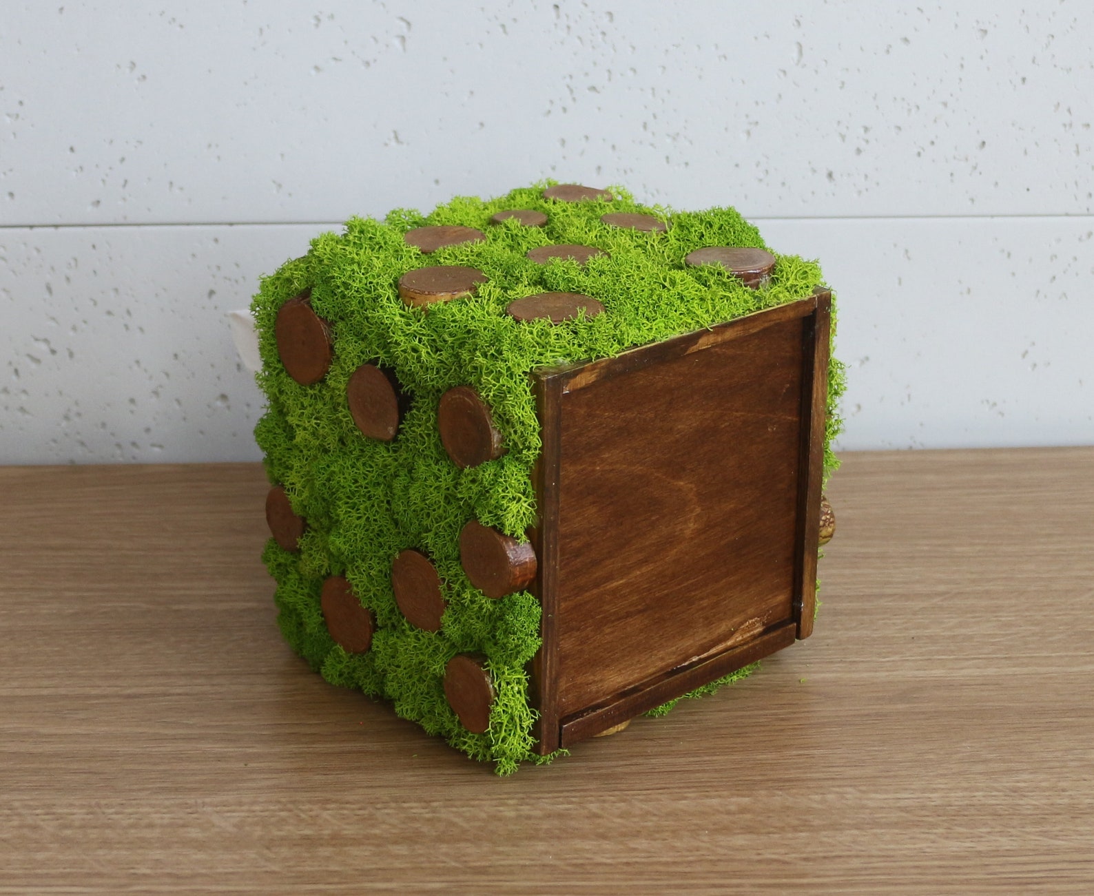Green Moss Decor Moss Tissue Box Bathroom Accessory Rustic - Etsy