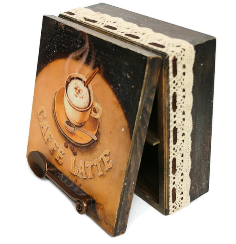 Tea Storage Box Tea Box Coffee Box Wooden Tea Box Kitchen - Etsy