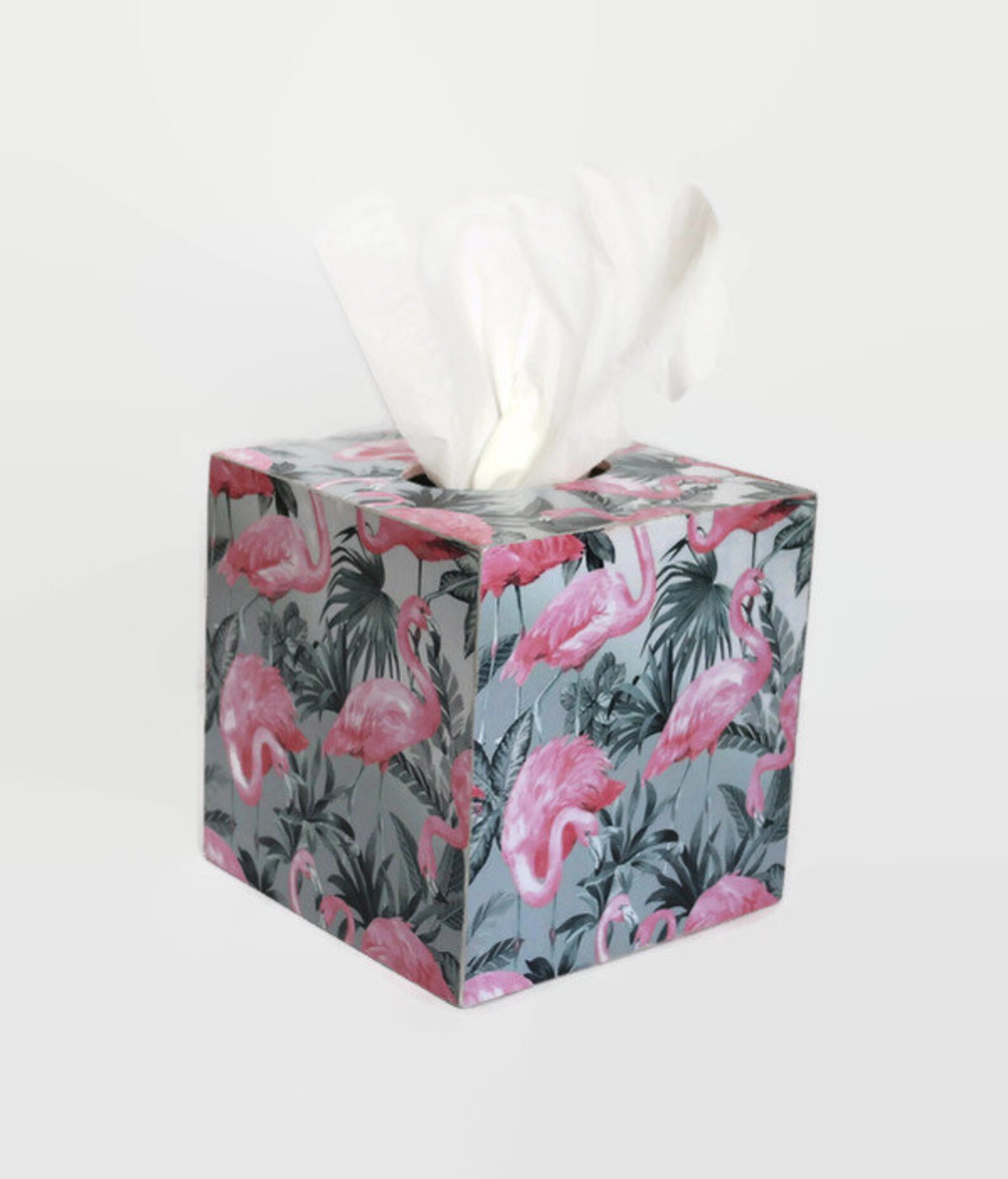 Flamingo Home Decor Tissue Box Cover Flamingo Summer Table | Etsy