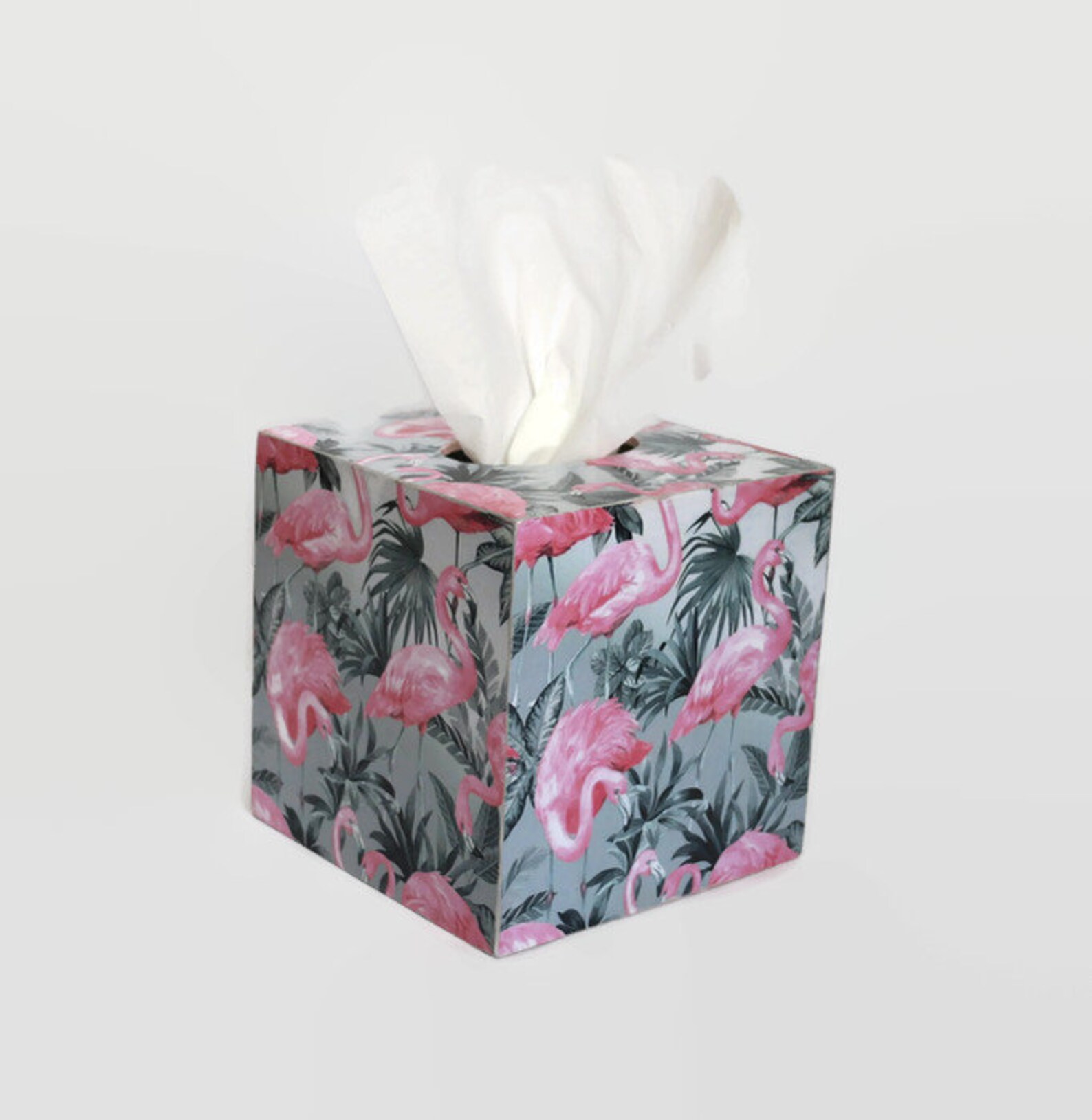 Flamingo Home Decor Tissue Box Cover Flamingo Summer Table | Etsy