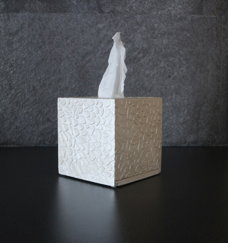 Stones Tissue Box Tissue Box Cover White Stones Wooden Tissue - Etsy UK