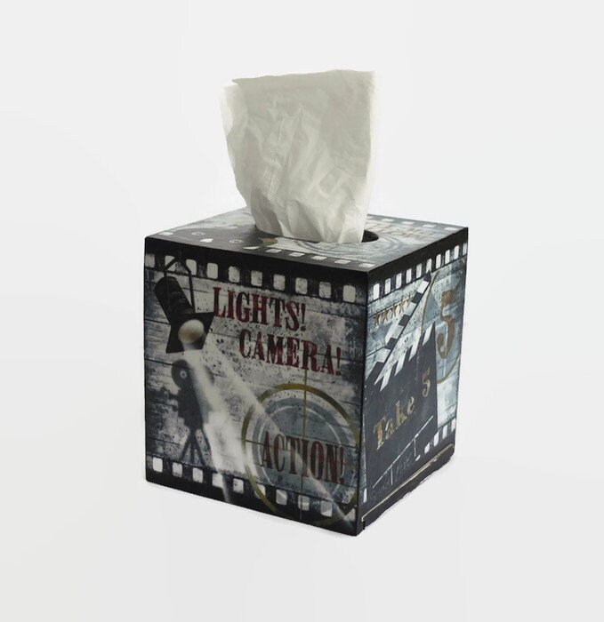 Gift for Actor Cinema Tissue Box Movie Camera Tissue Box Cover | Etsy