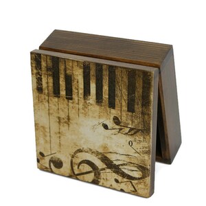 Piano Box Music Gift Storage Box Jewelry Box Music Theme Treasure Box ...