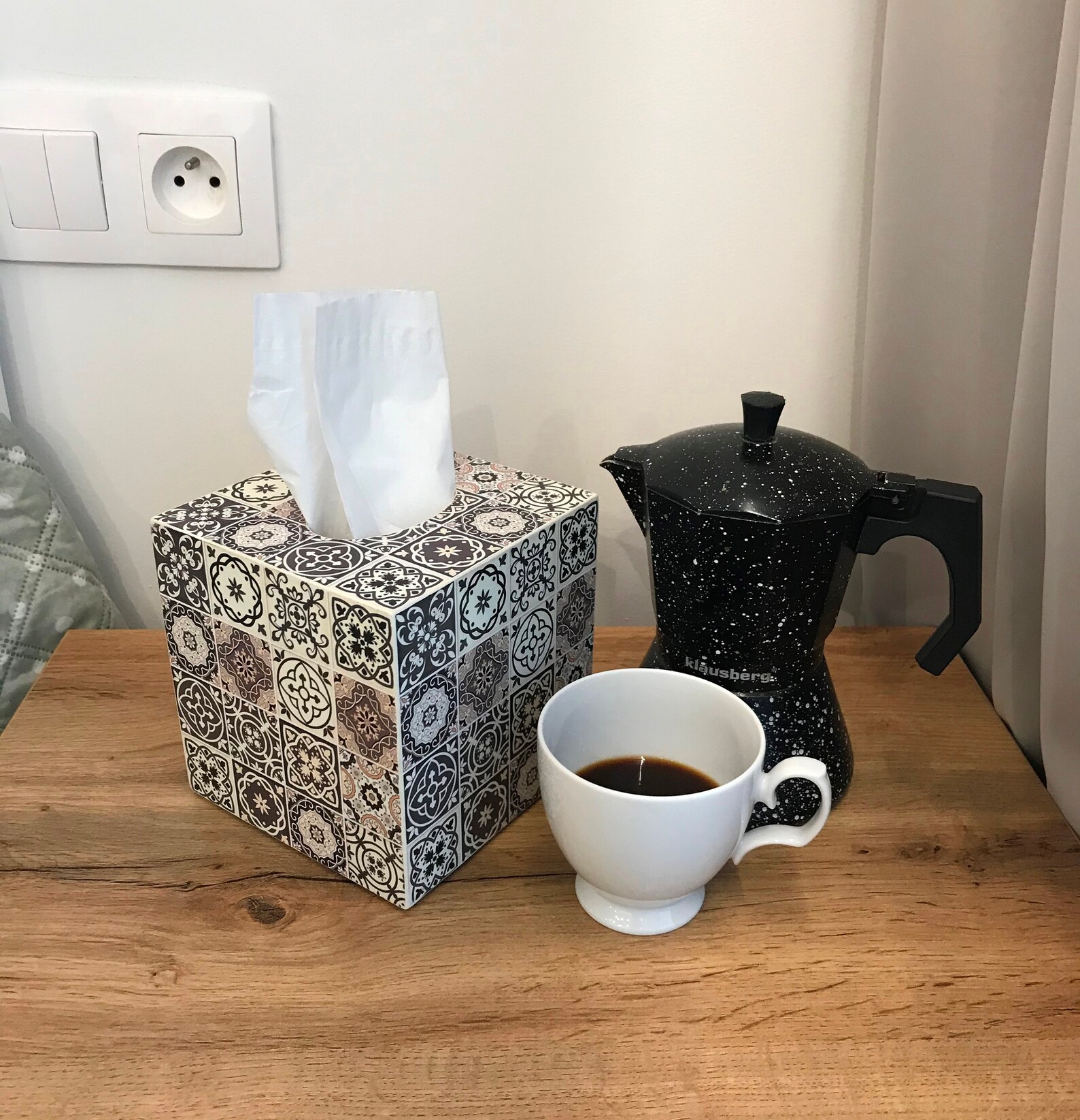 Serving Table Decor Tissue Box Cover Tiles MADE ON ORDER Brown | Etsy