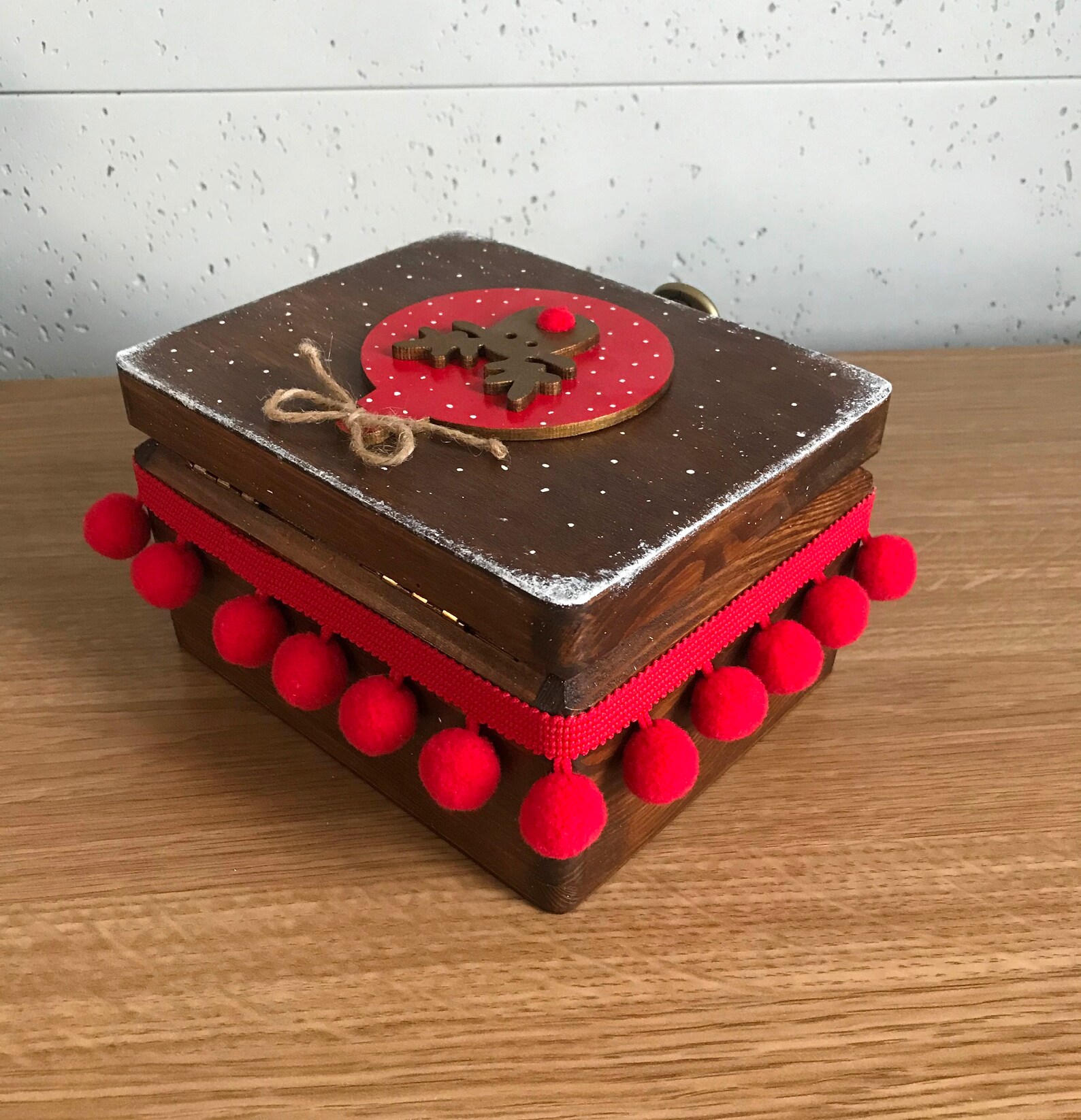 Christmas Box Reindeer Rudolph Box Deer Jewelry Box Christmas Gift ...
