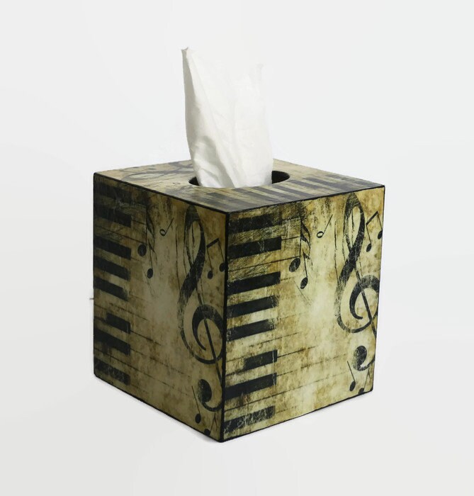 Tissue box cover Piano box Music gift Piano lover gift Music | Etsy