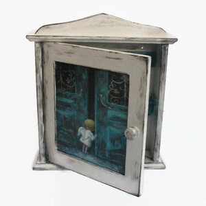 Key Cabinet Angel Shabby Chic Key Holder Angel Key Box Vintage Style ...