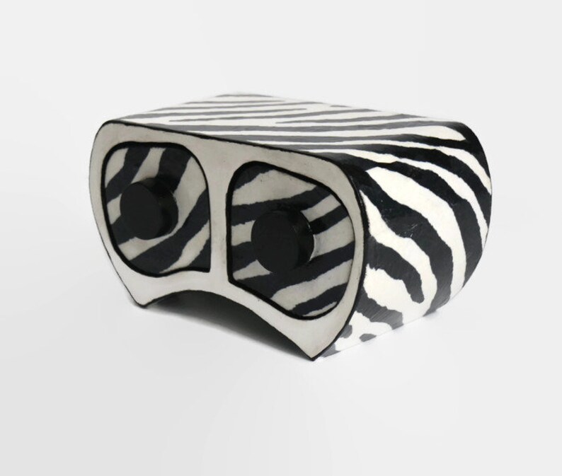 Mini Chest Drawers Zebra Box Zebra Print Zebra Decor Wood Ring - Etsy