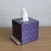 Damask Decor Purple Tissue Box Cover Square Moroccan Seamless - Etsy