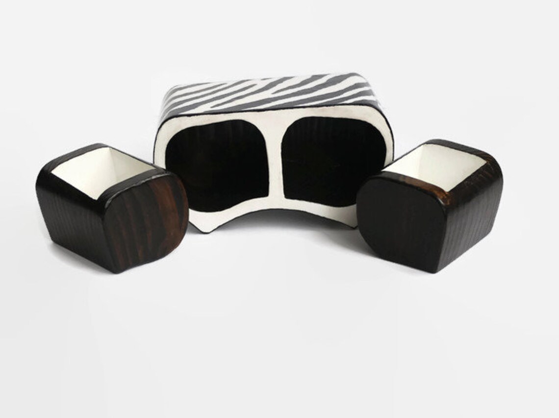 Mini Chest Drawers Zebra Box Zebra Print Zebra Decor Wood Ring | Etsy