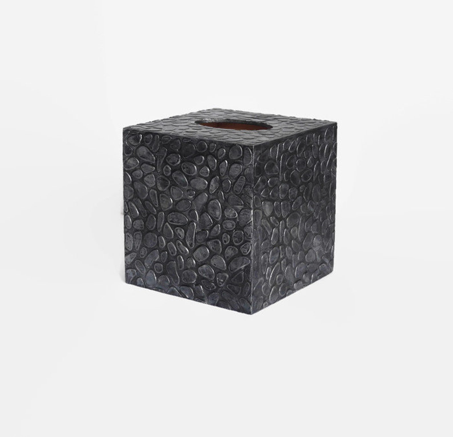 Tissue Box Cover Stones Tissue Box Silver Stones Wooden Tissue - Etsy