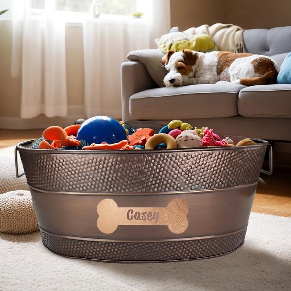 Dog Toy Basket - Etsy