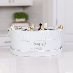 Personalized Beverage Tub With Stand for Wedding Gift for Couple ...