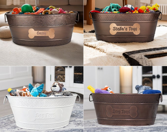 Dog Toy Box - Etsy