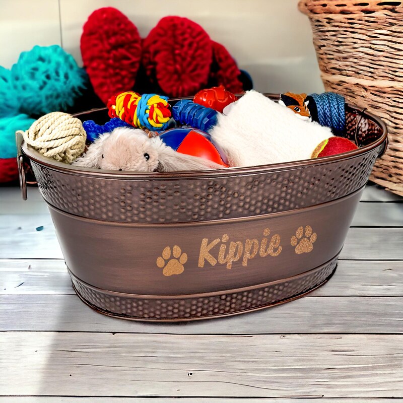 Dog Toy Box - Etsy