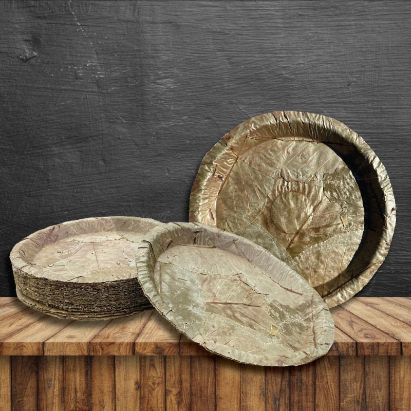 Sal Leaf Plates - 11" Round (50 Pack) - Etsy