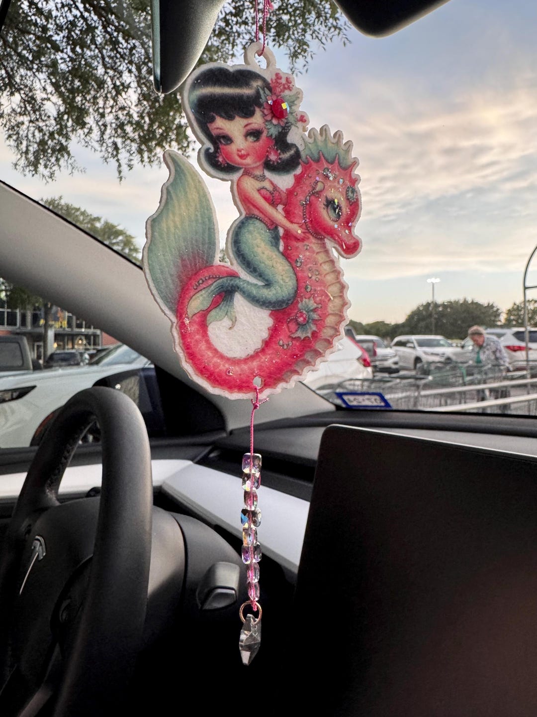 Brunette | Mermaid Car Freshie | Brunette Vintage Doll Hanging Air ...