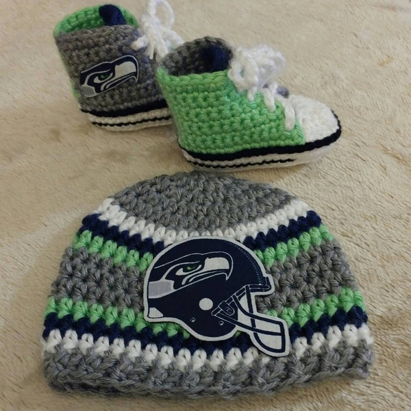 Seahawks Crochet Hat - Etsy