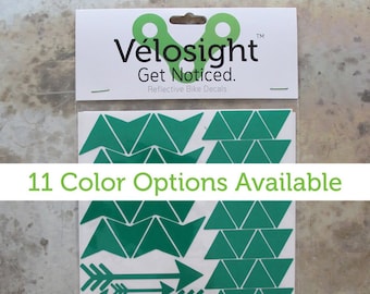 Reflective Bicycle Decals and Bike Helmet Stickers Velosight™ | Etsy