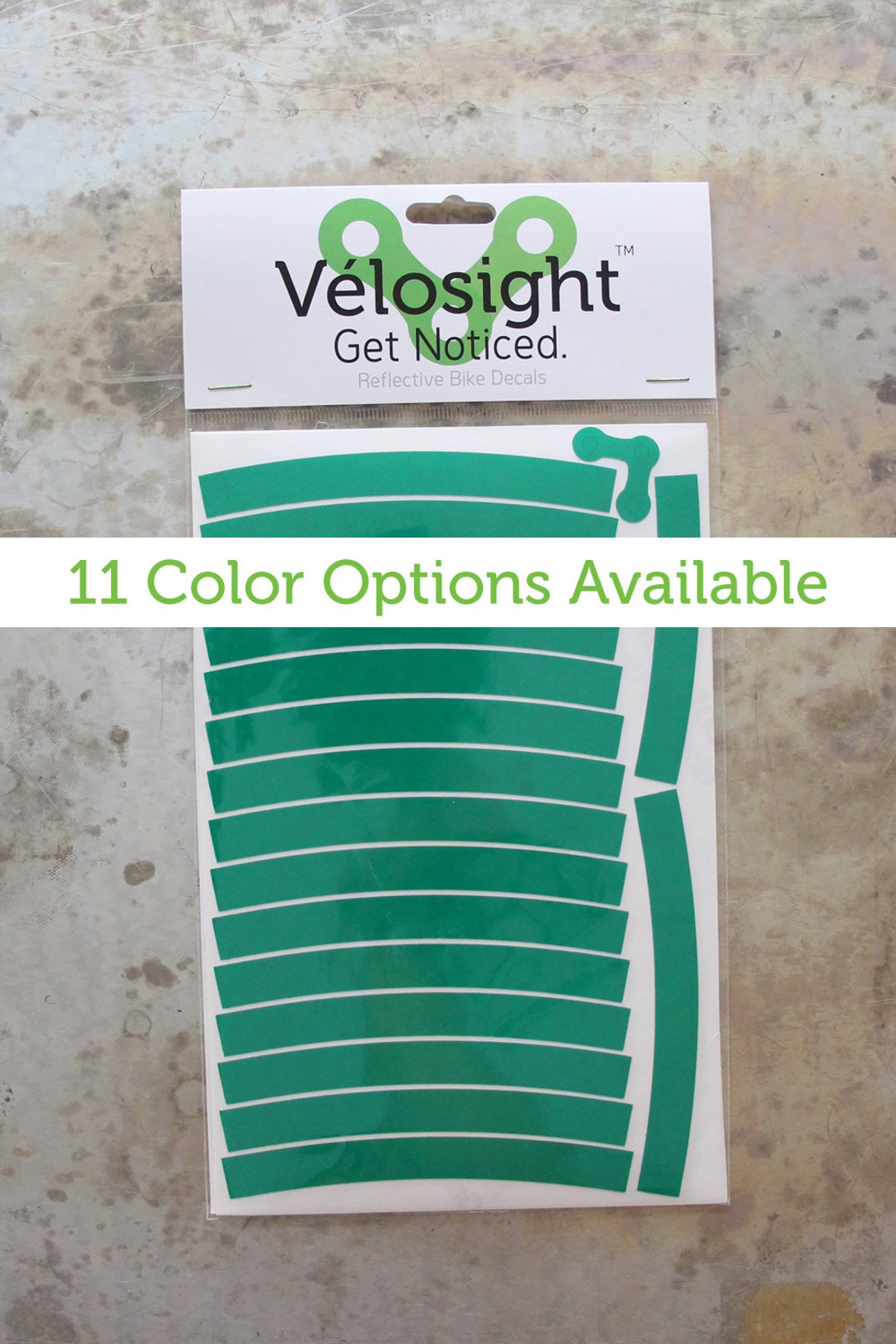 Rim Kit Velosight™ Reflective Bicycle Decals - 4 Piece/2 Wheel Set - 11 ...