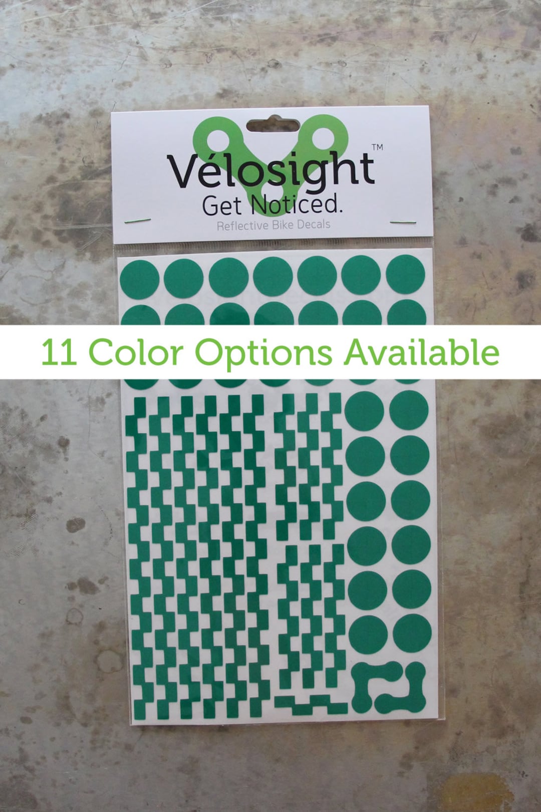 Reflective Bicycle Decals: Crash Test Velosight™ Bike Helmet Stickers ...