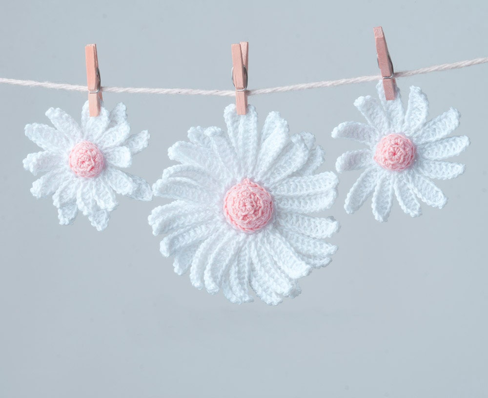 Crochet Pattern Daisy Flower - Digital File PDF - Etsy