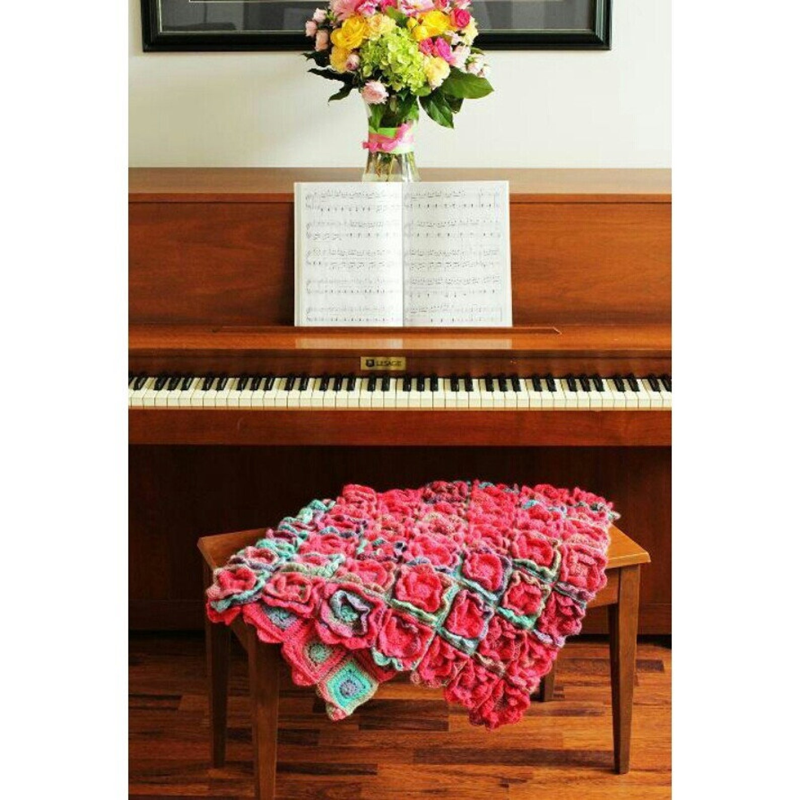 Crochet Pattern Summer Melody Blanket Digital File PDF - Etsy
