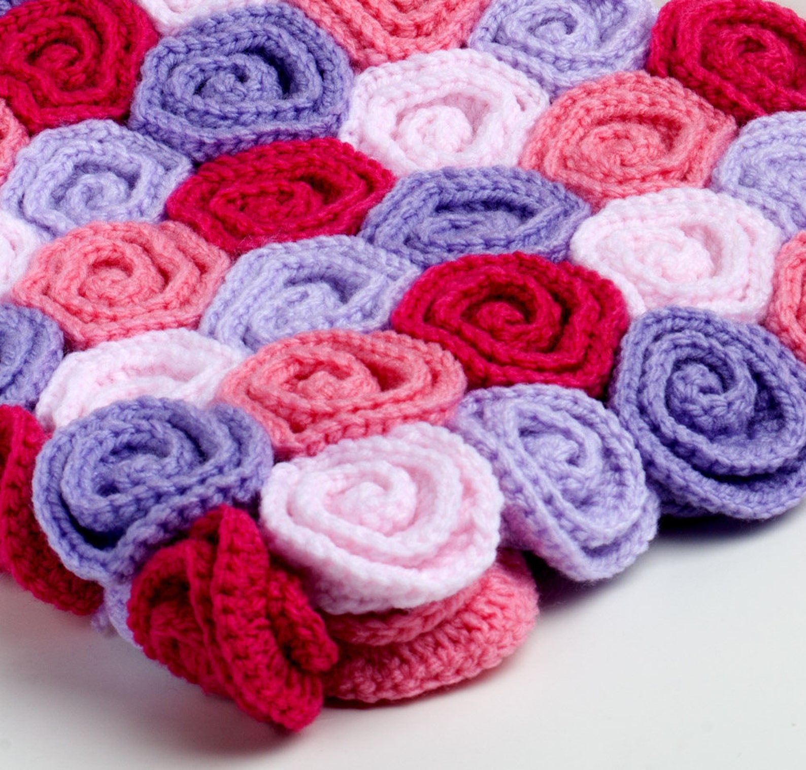 Crochet Pattern Rose Field Blanket Digital File PDF - Etsy