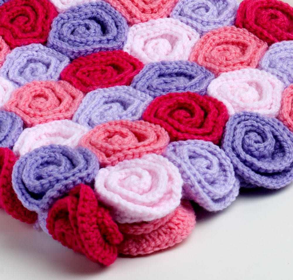 Crochet Pattern Rose Field Blanket Digital File PDF - Etsy UK