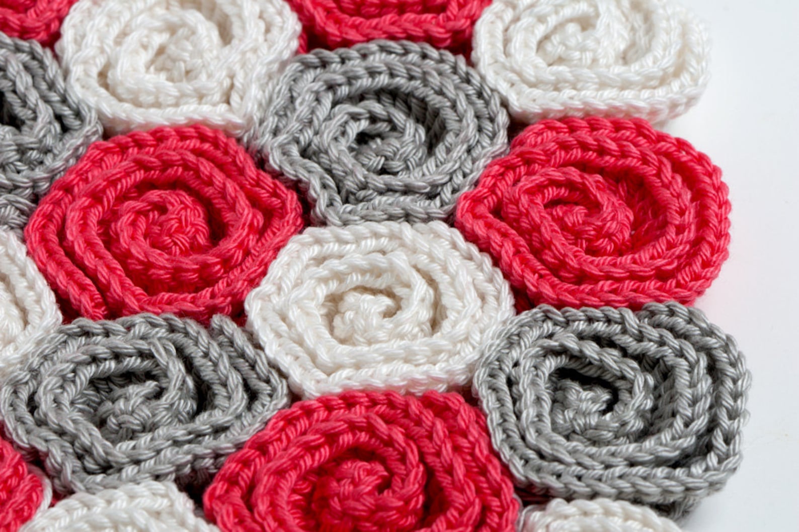 Crochet Pattern Rose Field Blanket Digital File PDF Baby - Etsy