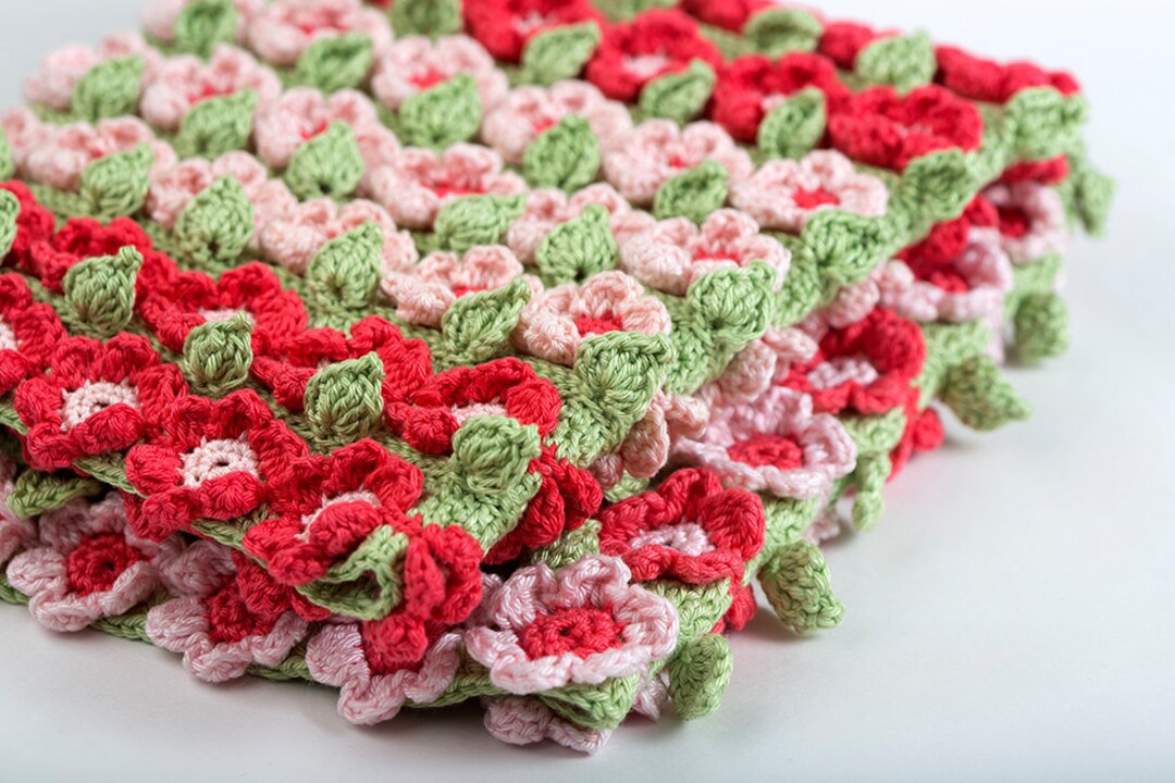 Crochet Pattern Spring Field Blanket - Digital File PDF - Etsy