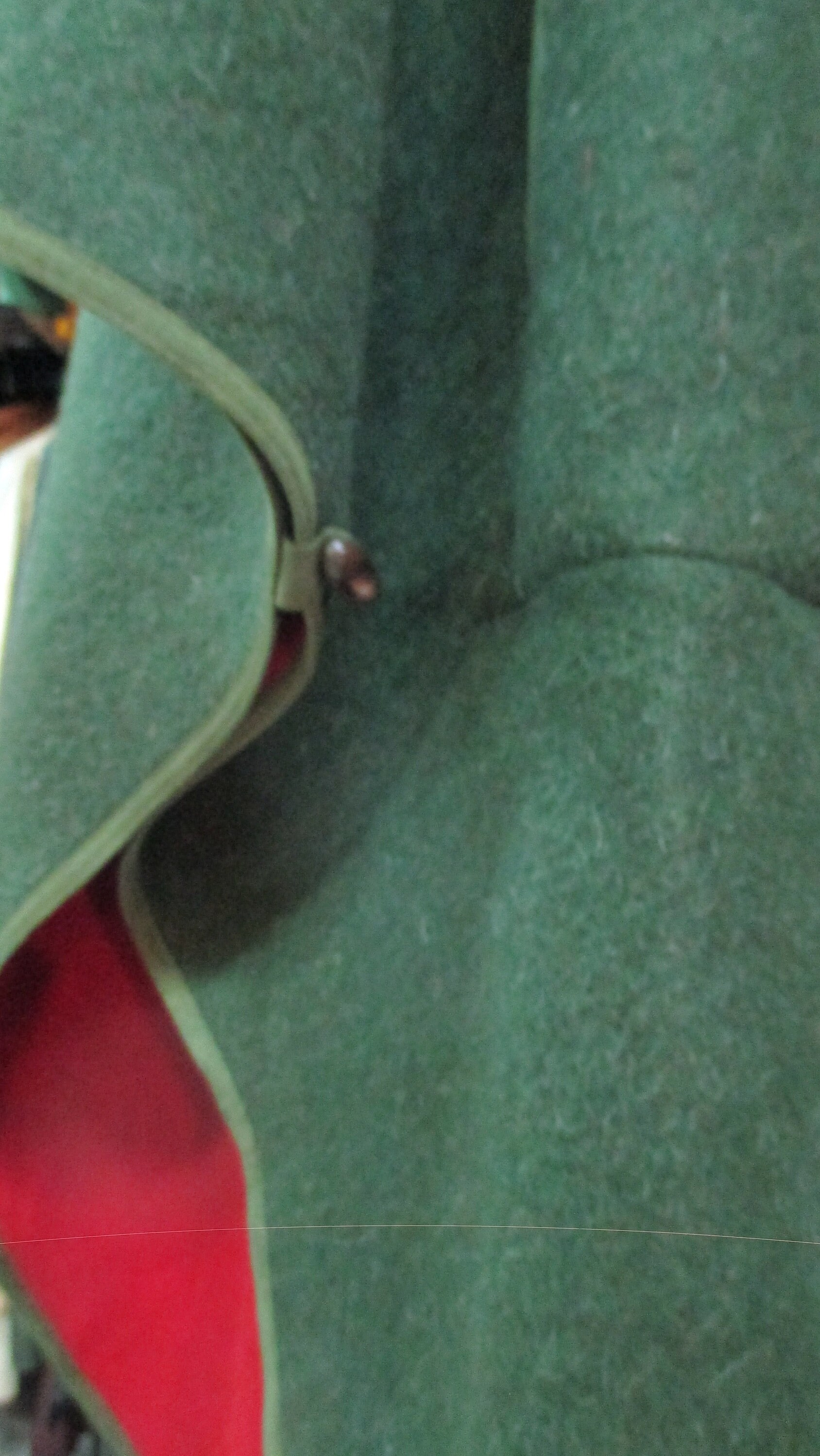 70s/80s Loden Cape. Made in Tyrol by "lindner"/green Outside/red Inside ...