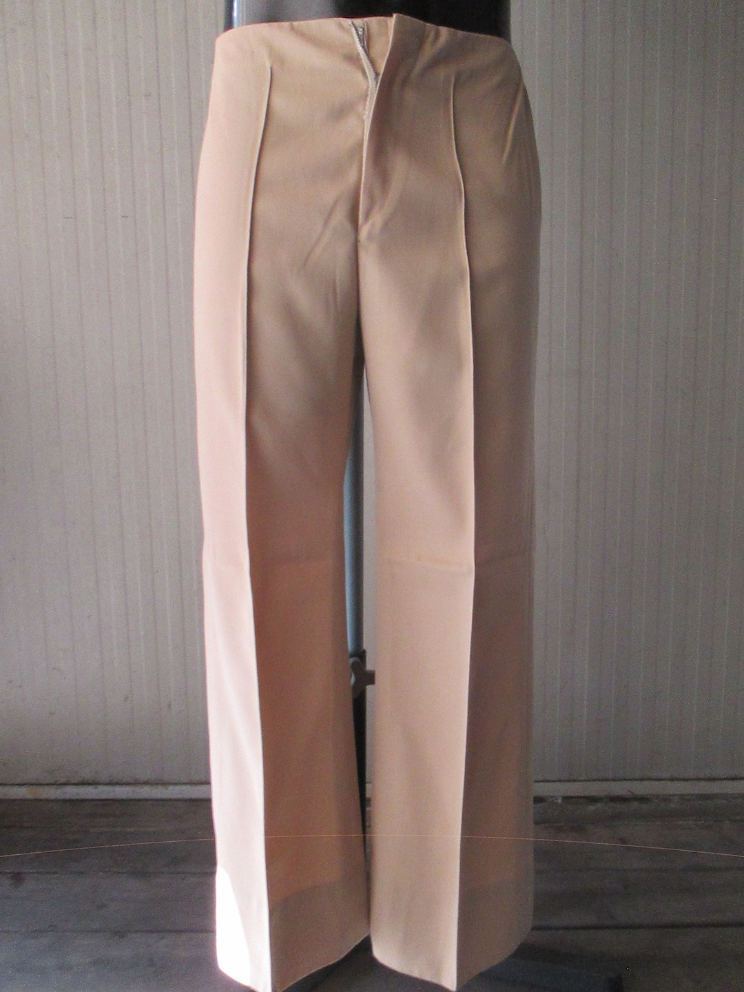 Vtg 60s Flared Beige Pants/60s Mods Trousers/made in Italy/gabardine/no ...