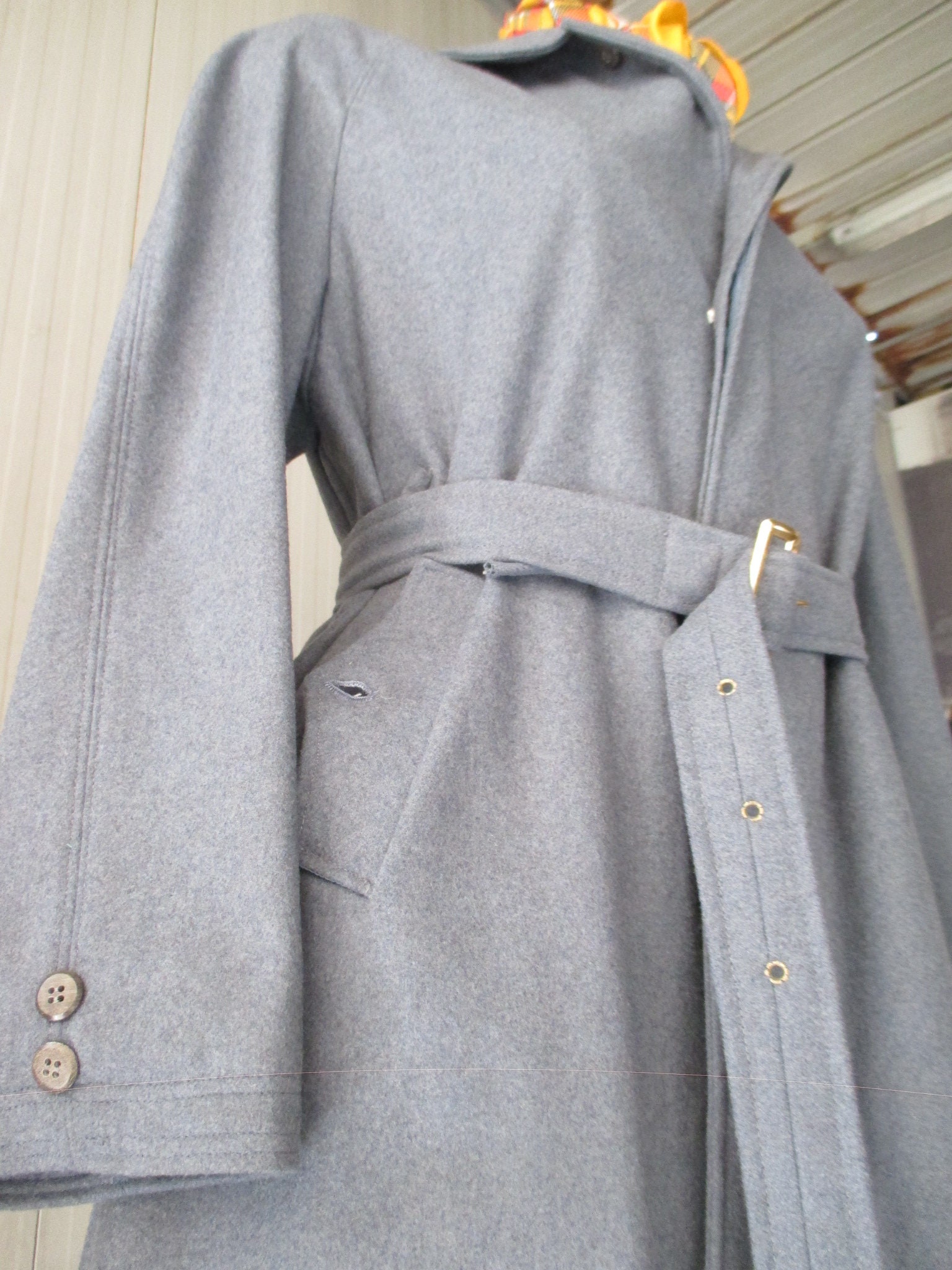 Deadstock 60s Powder Blue Coat/nos 60s Coat/pure Wool/raglan Sleeves ...