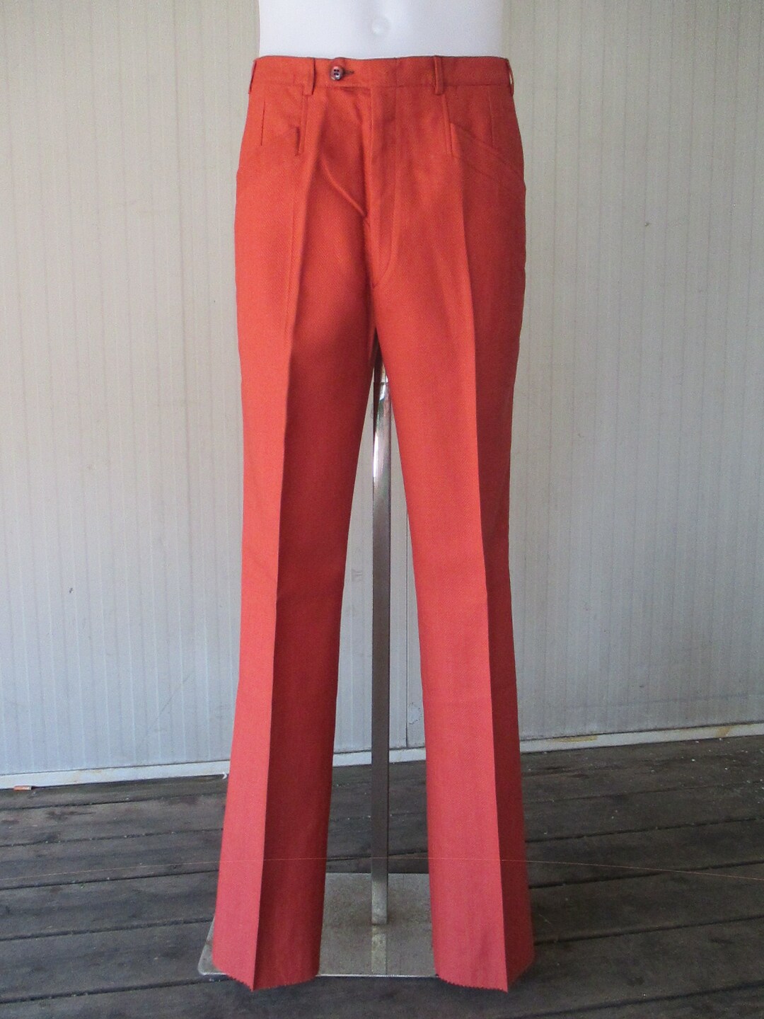 Deadstock Early 60s Brick Red Pants/vtg NOS 60s Trousers/made in Italy ...