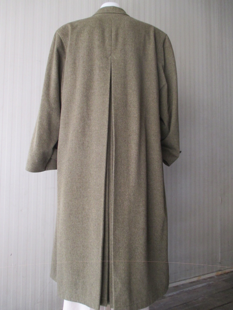 Early 80s Green Loden Coat/made in Munchen by " Frey"/wool and Mohair ...
