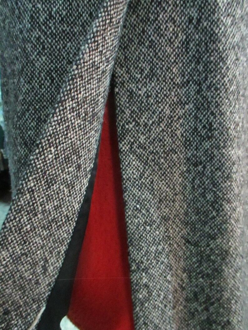Vtg 80s flecked coat/Made in Italy by"Norton & Wilson"/Pure wool/Velvet ...