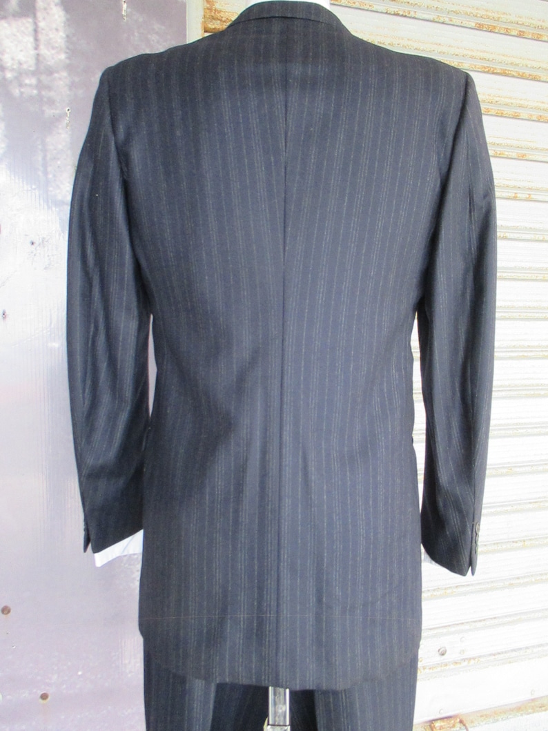 50s Deadstock Pinstriped Blu Suit/50s NOS Suit/made in Italy by ...