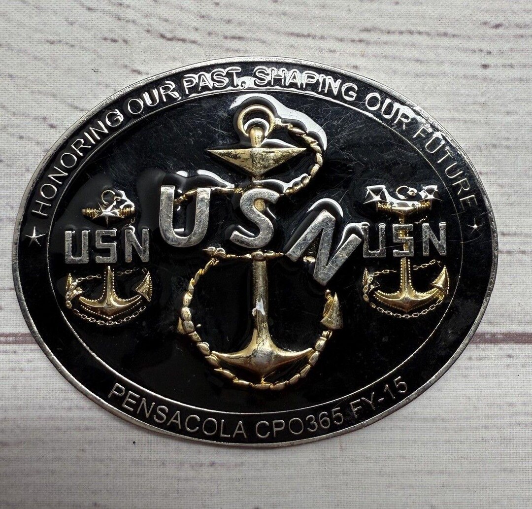 USN Navy Challenge Coin Pensacola CPO365 FY-15 - Etsy