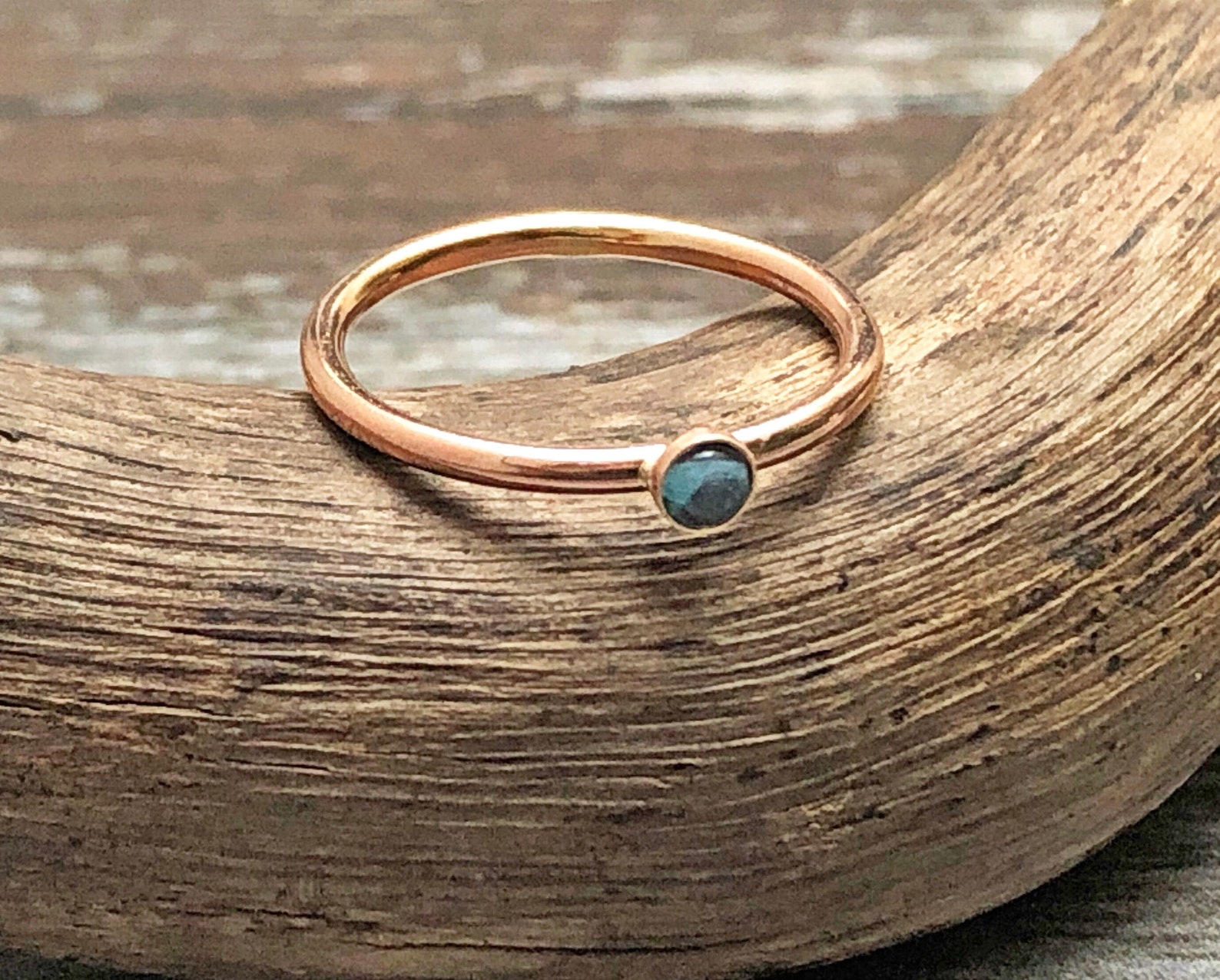 Rose Gold Birthstone Ring, 14 Kt Rose Gold Filled Gemstone Stacking ...