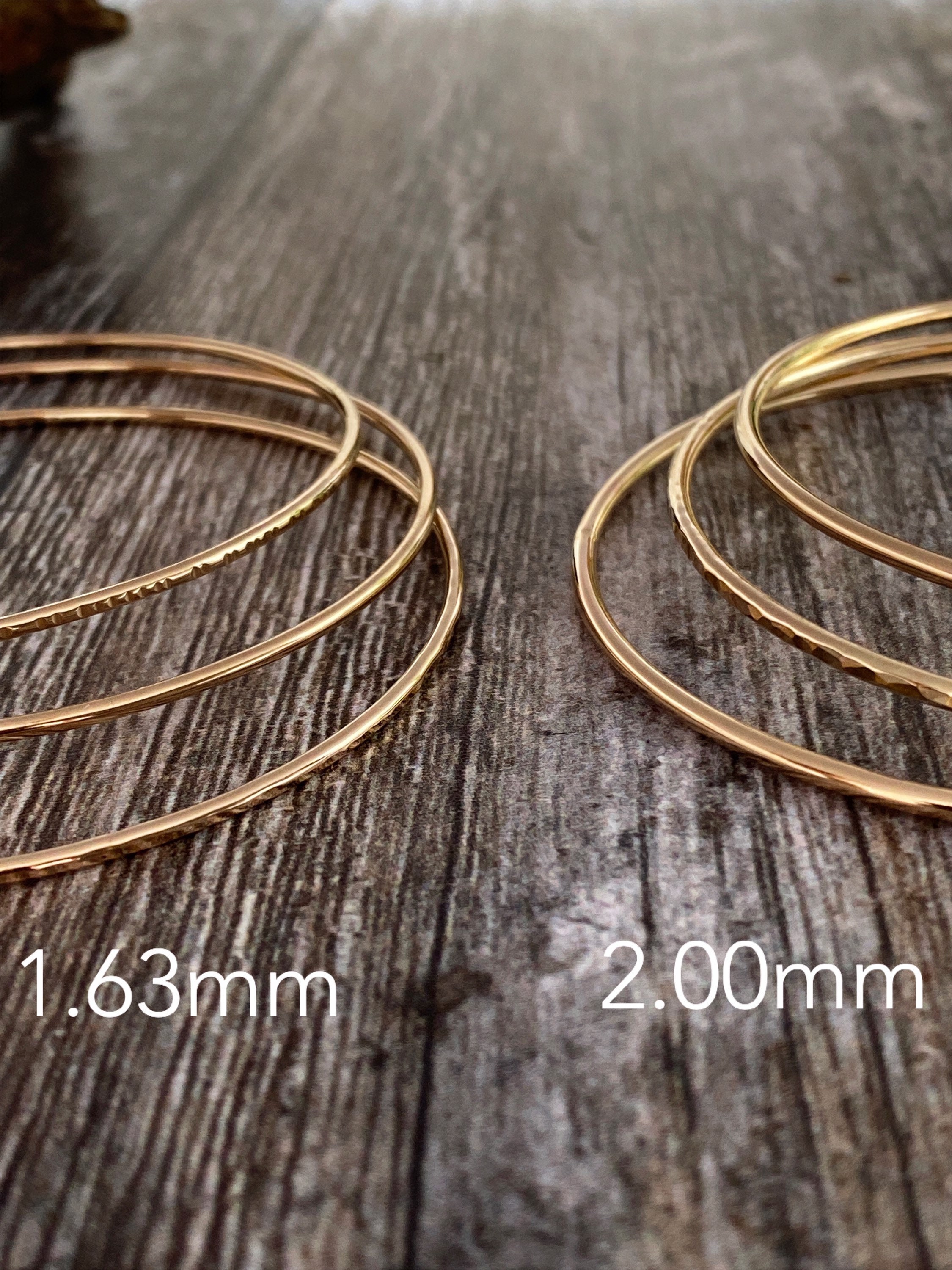 Gold Filled Bangle 14 Carat Yellow Gold Handmade Bangle - Etsy UK