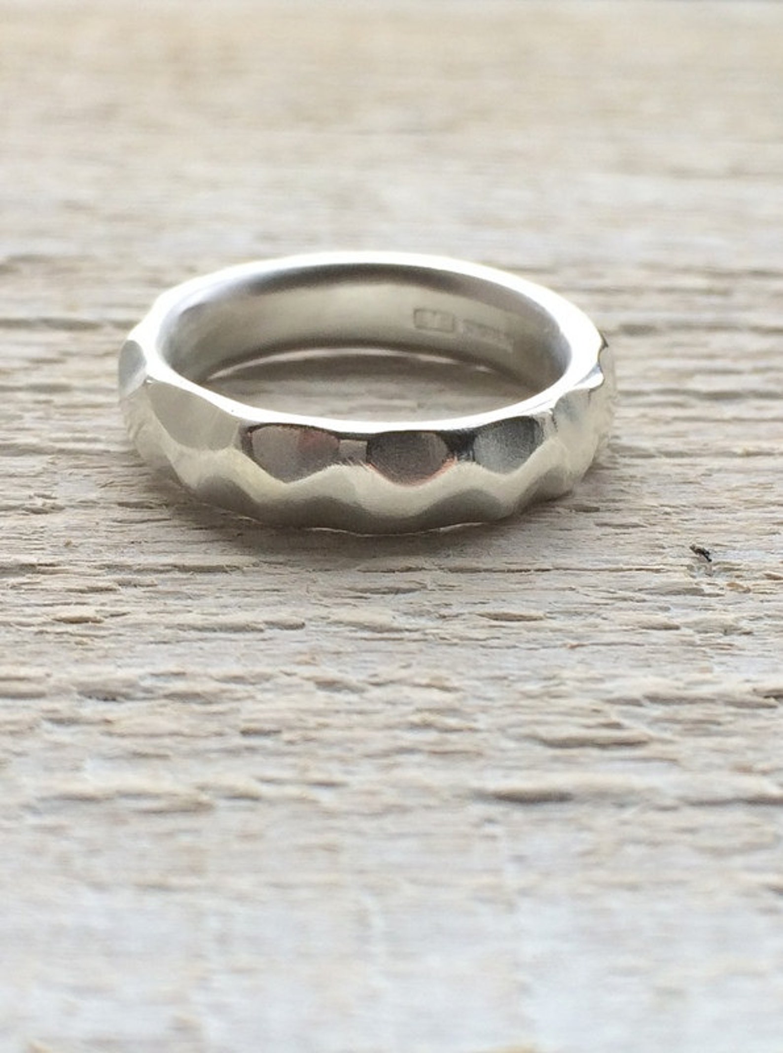 Unique Wedding Ring Silver Ring One of a Kind Faceted - Etsy