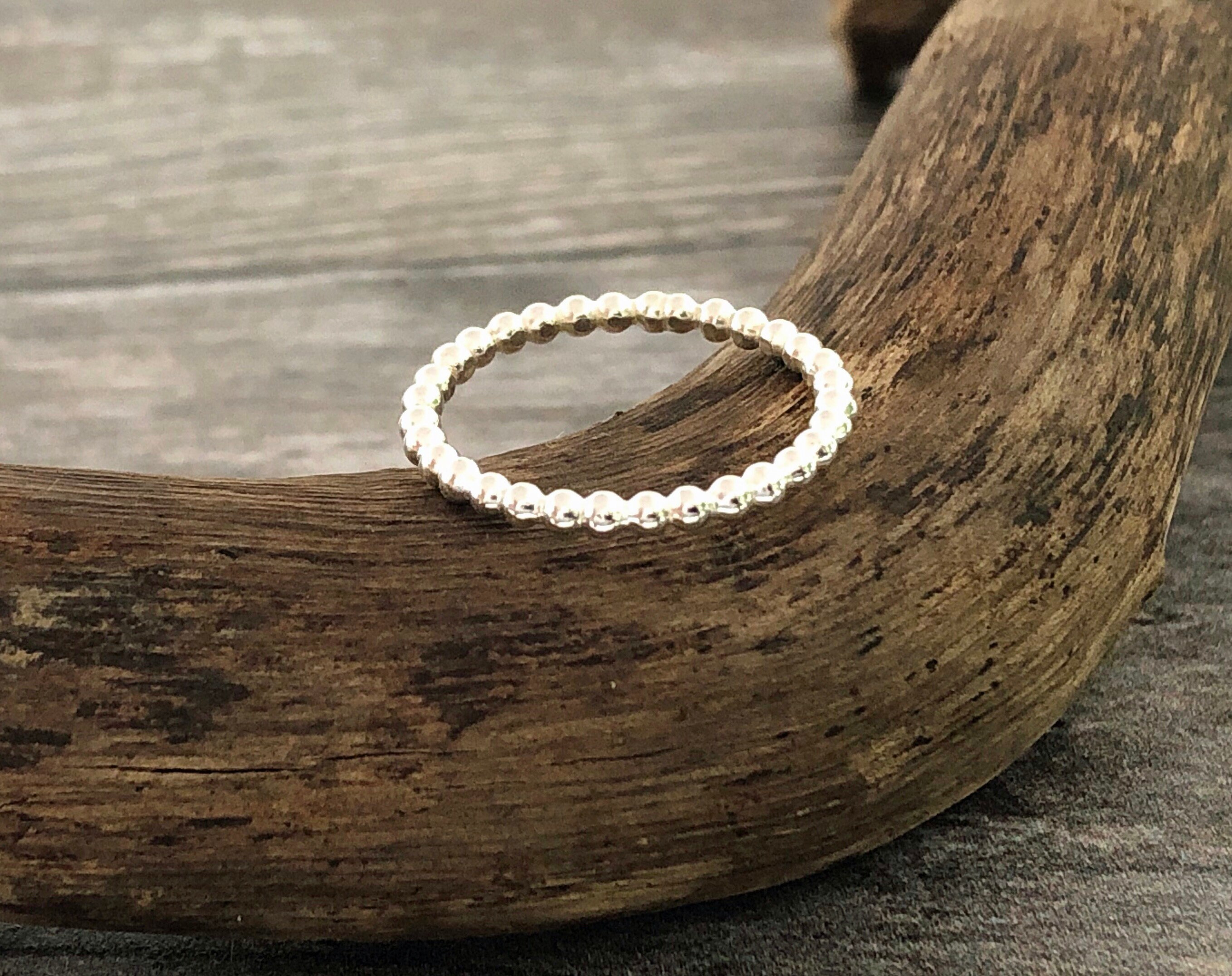 Bead ring set mixed precious metal ball bobble rings Gift - Etsy.de