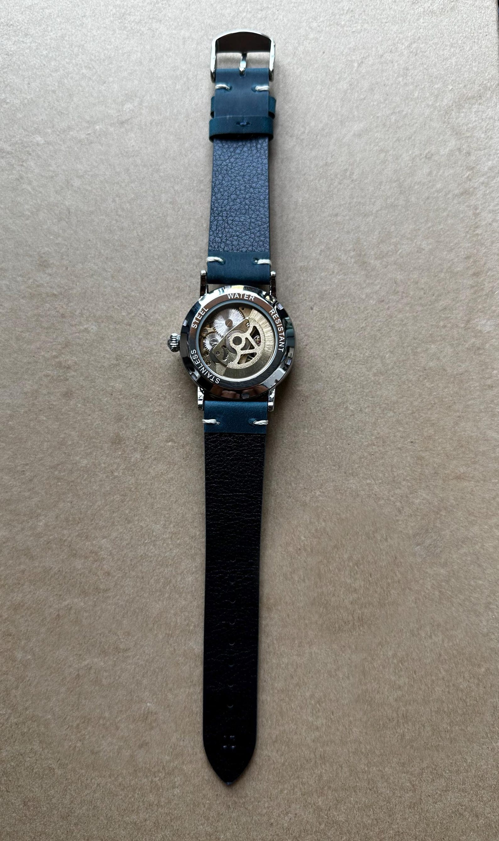 Stars Moon Art Mechanical Leather Wrist Watch - Etsy